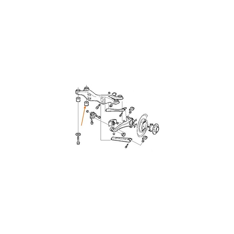 Bushing, Suspension Axle carrier rear, SAAB 9-5